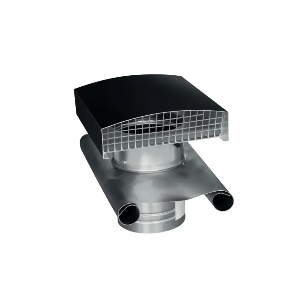CT kap zwart Ø200mm | Distrivent